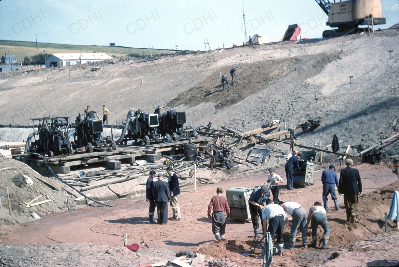 Derwent Reservoir Under Construction - Consett & District Heritage ...