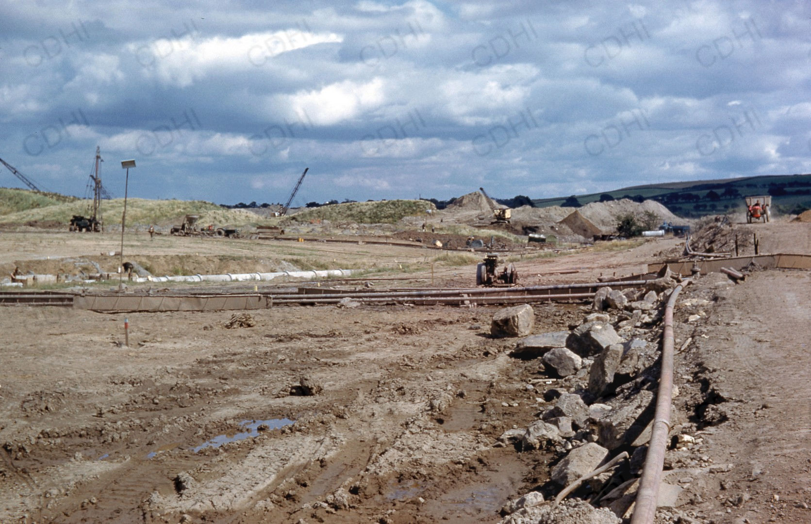 Derwent Reservoir Under Construction - Consett & District Heritage ...